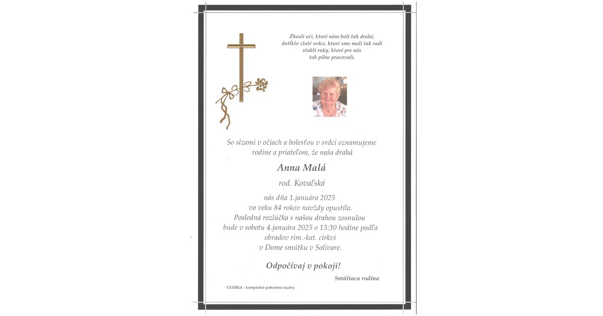 Anna Malá | Spomínam