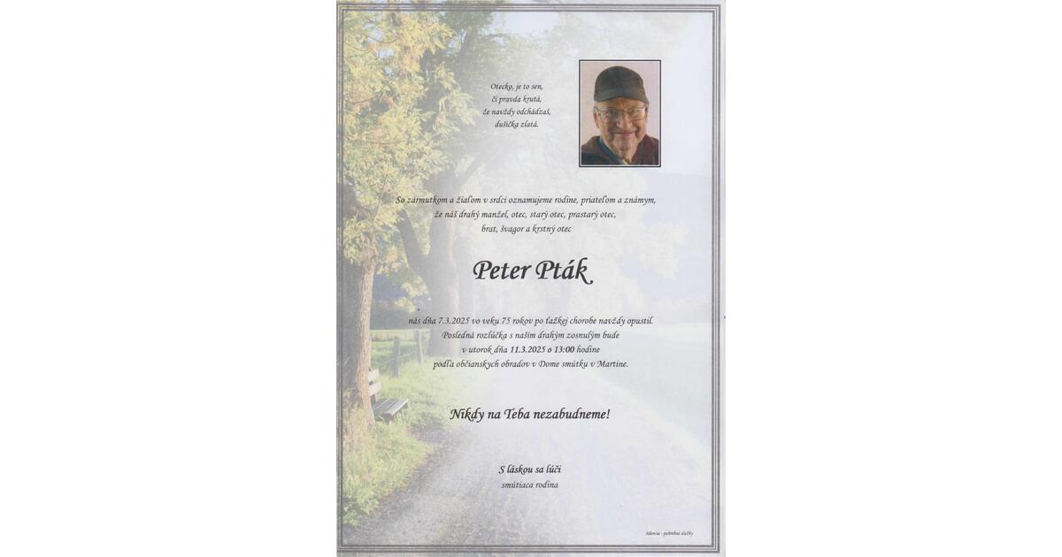 Peter Pták | Spomínam