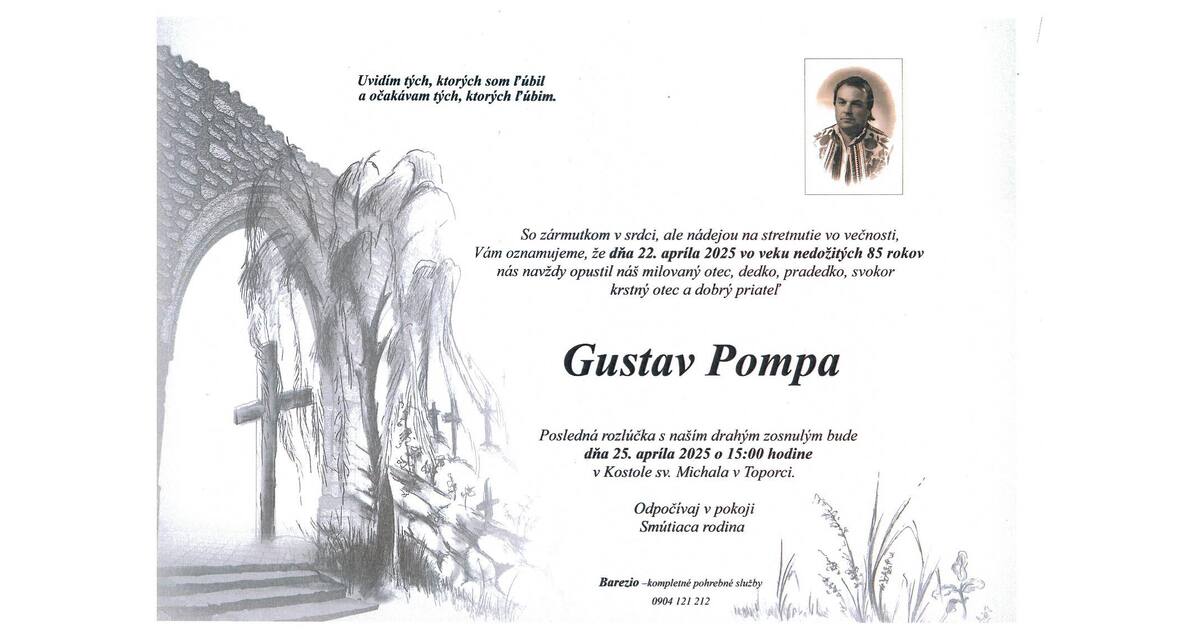 Gustav Pompa | Spomínam