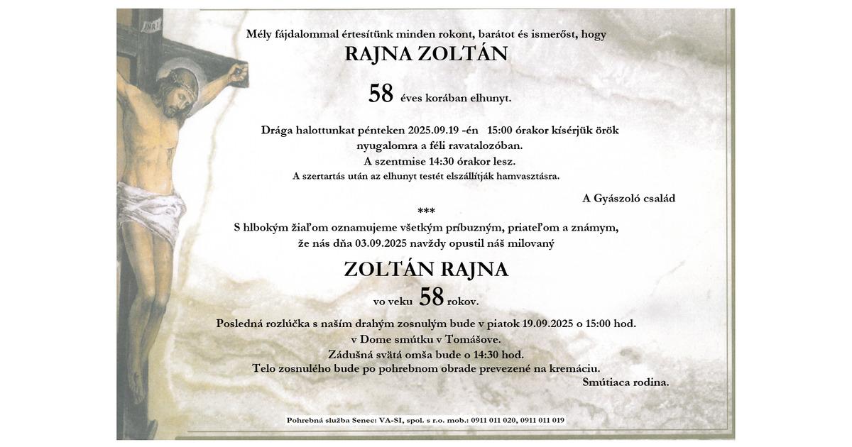 Zoltán Rajna | Spomínam