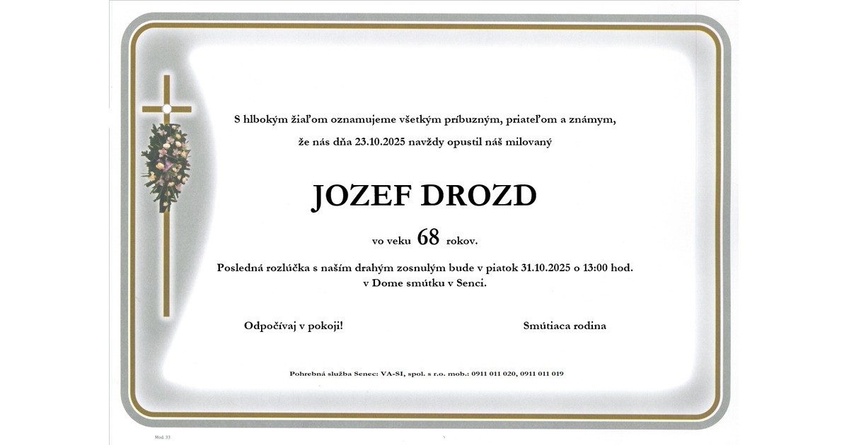Jozef Drozd | Spomínam